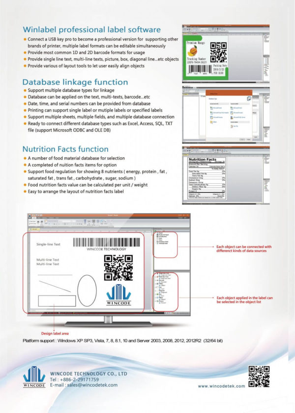 WinLabel Professional Labelling Software – Wincode